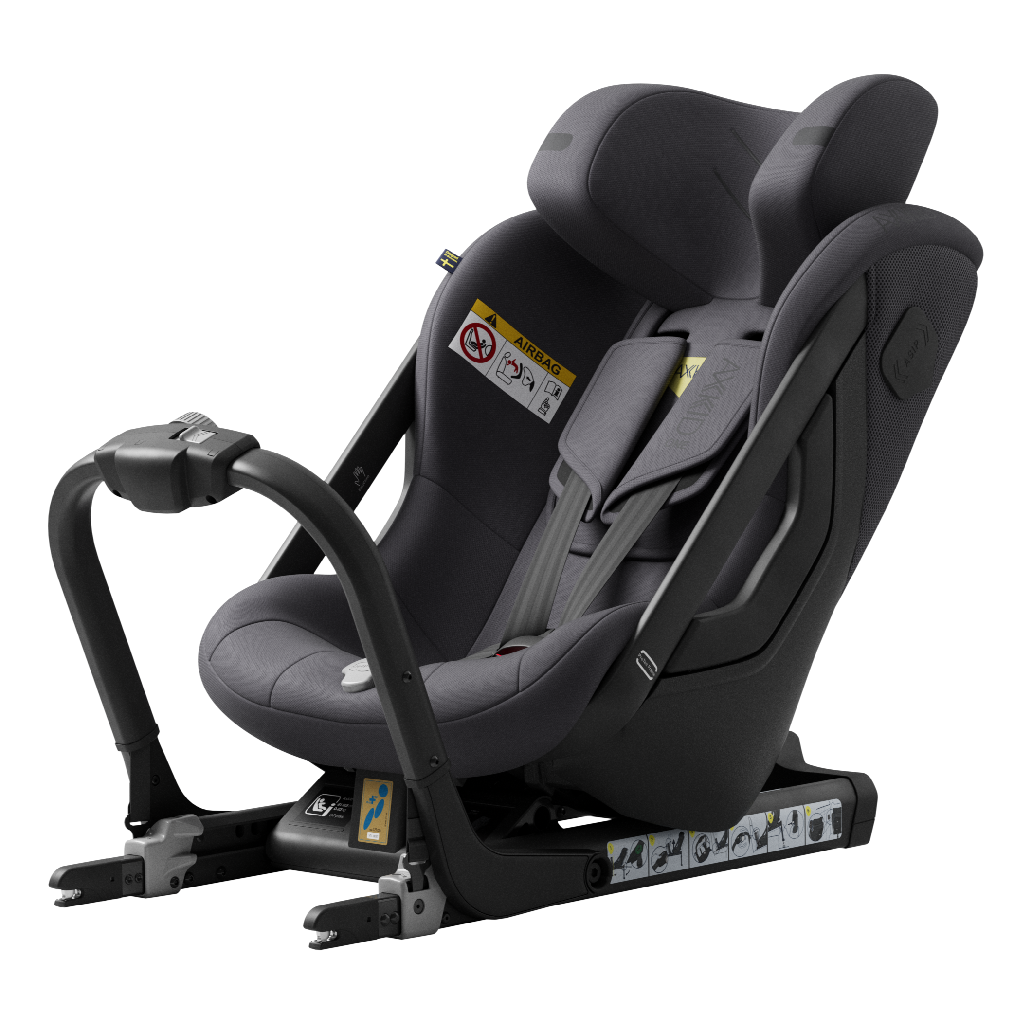 Axkid One 3 Artic Mist Grey I 23kg (61 to 125cm) Isofix Car Seat ...